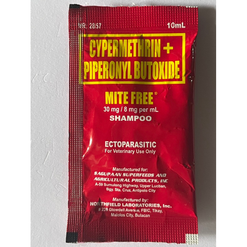 MITE FREE Shampoo for Animals 10mL (1 Sachet) | Shopee Philippines