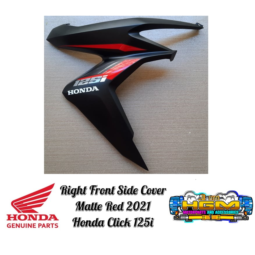 RIGHT SIDE FRONT COVER (MATTE BLACK) 2021 MODEL HONDA CLICK 125i V2 ...