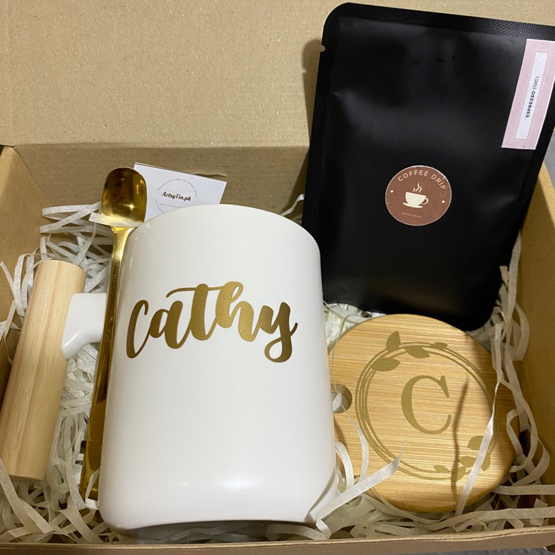 Personalized Nordic Mug with Coffee Drip in a box | Shopee Philippines