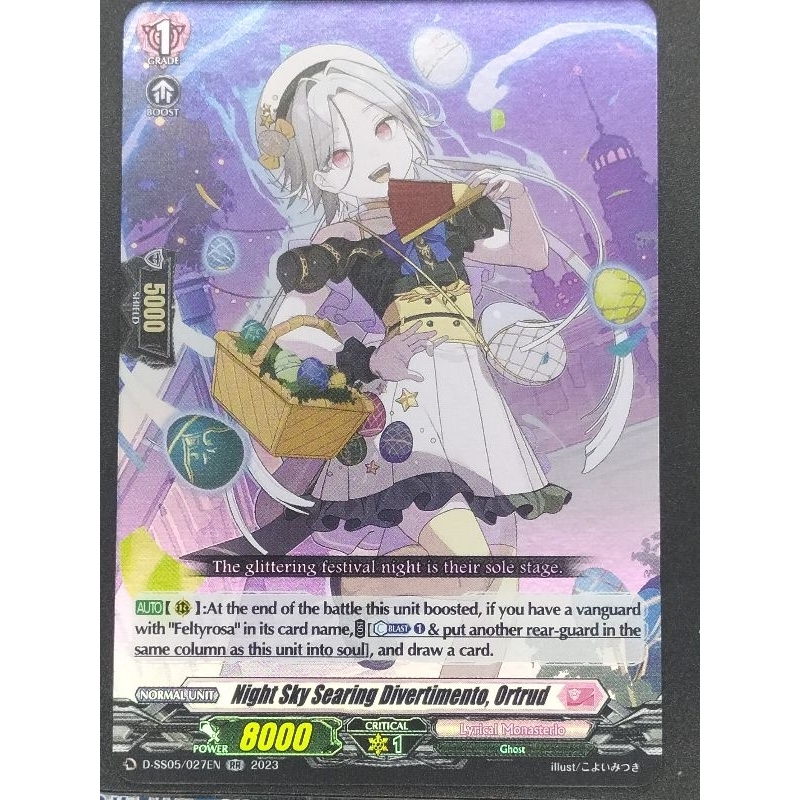 Night Sky Searing Divertimento, Ortrud (D-SS05/027EN RR) - Cardfight!! Vanguard OverDress [DSS05 ...