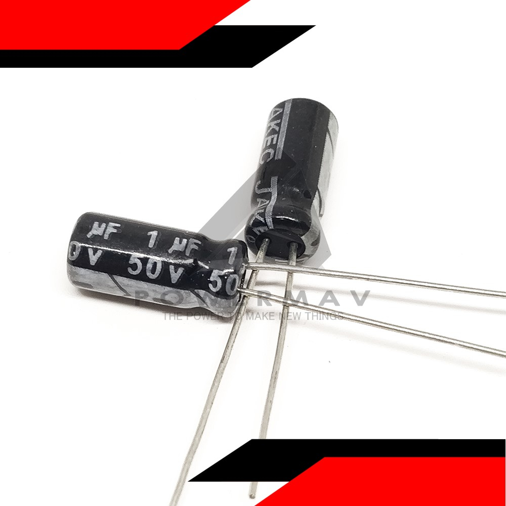 2pcs 1uf 50v capacitor New Aluminum Electrolytic Capacitors Radial 105 ...