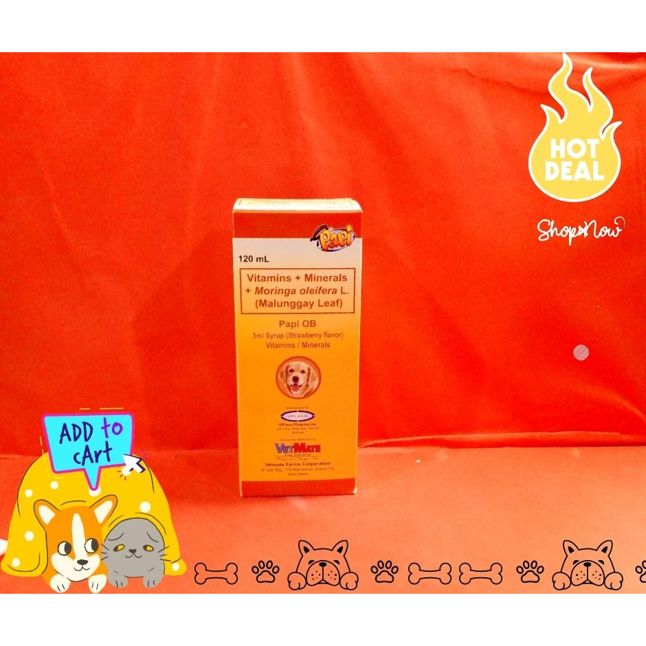 Papi OB Syrup Vitamins and Minerals 120ml with 1 FREE SYRINGE | Shopee ...