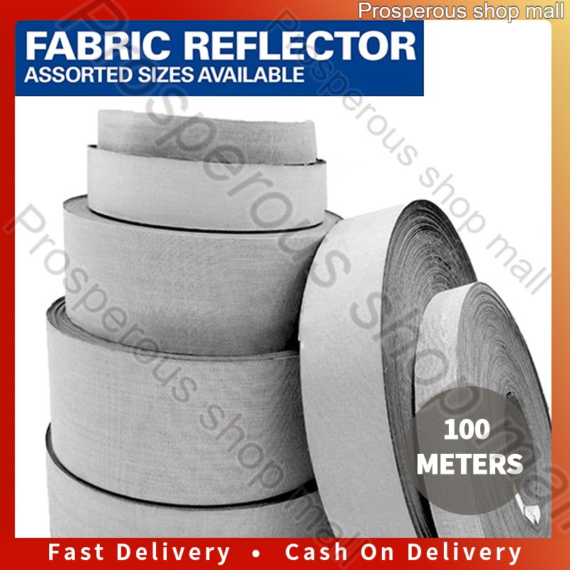 100 METERS reflectorized tape gray silver reflective tape tape for ...