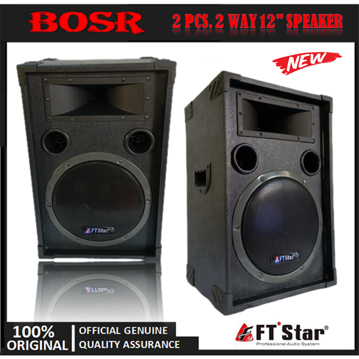 FT STAR NEW 2 PCS. 2 WAY 12 INCHES SPEAKER | Shopee Philippines