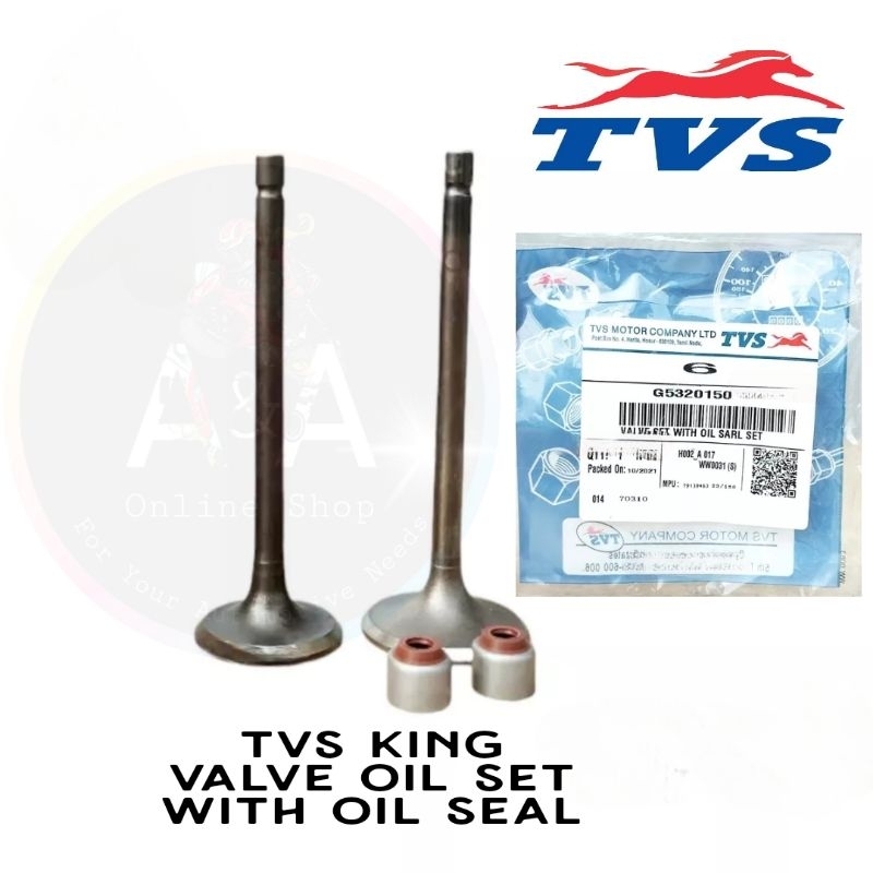 TVS King Valve Set with Oil Seal | Shopee Philippines