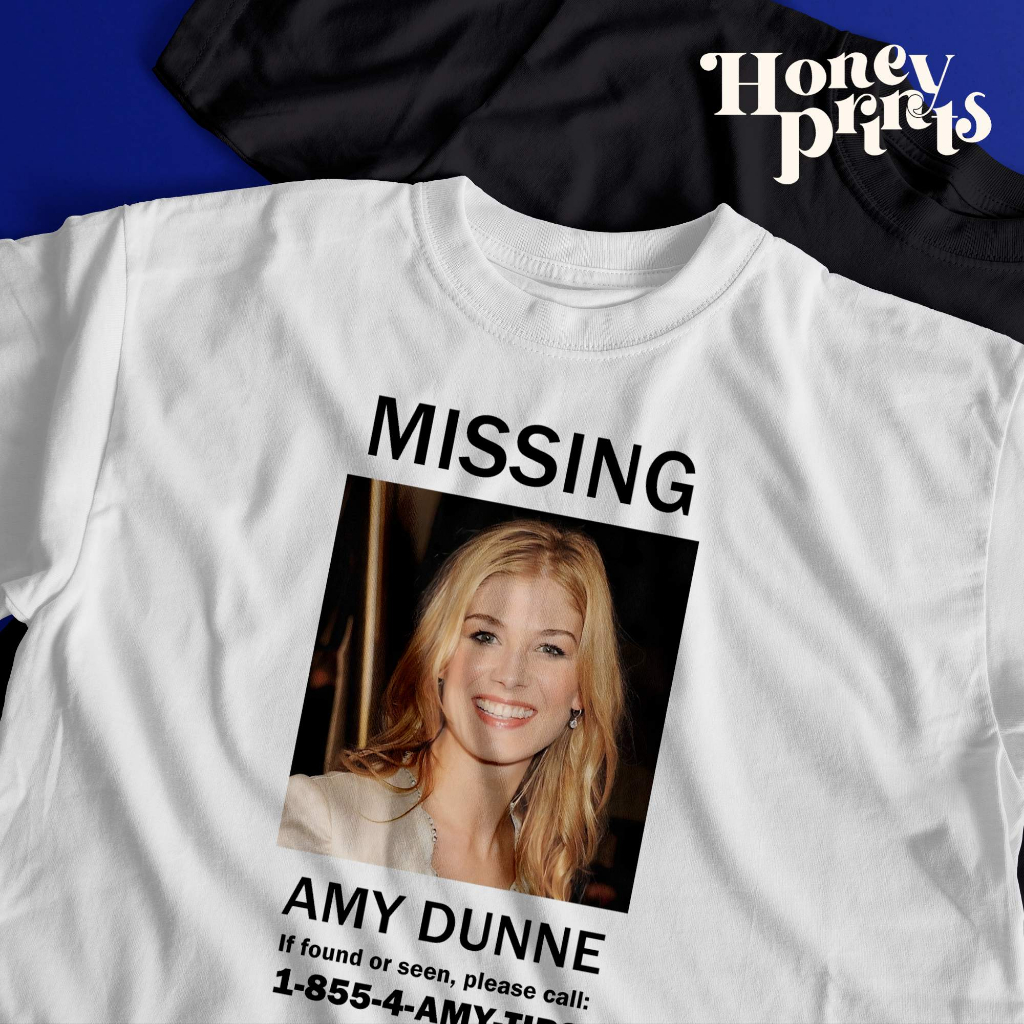 GONE GIRL AMY DUNNE MISSING Unisex Men's Women's T-shirt Shirt Tee ...