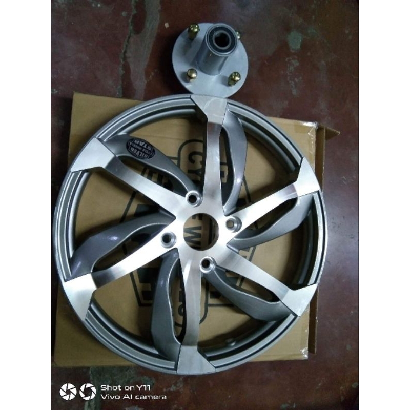 Raven gunmetal side wheel mags with hub and bearing | Shopee Philippines