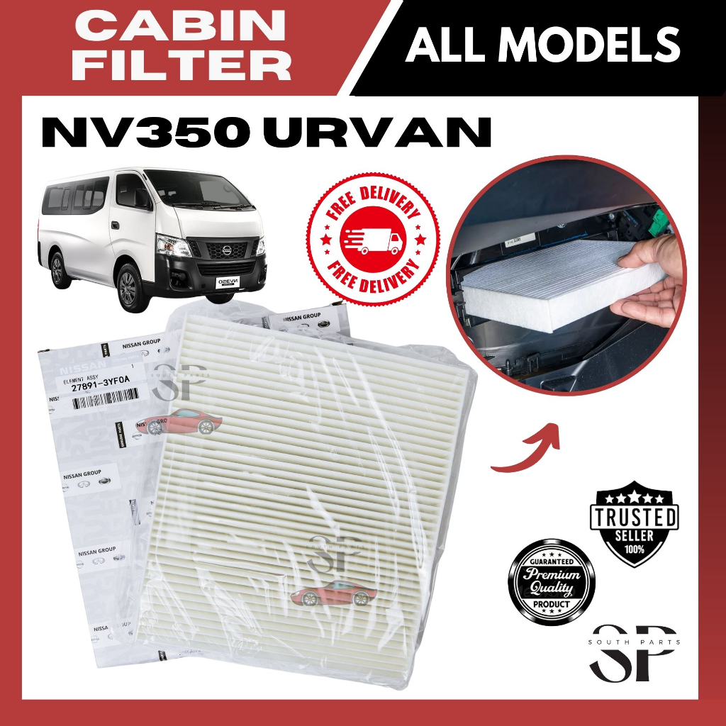 SALE! CABIN FILTER for NISSAN NV350 URVAN (ALL MODELS) (27891-3YF0A ...