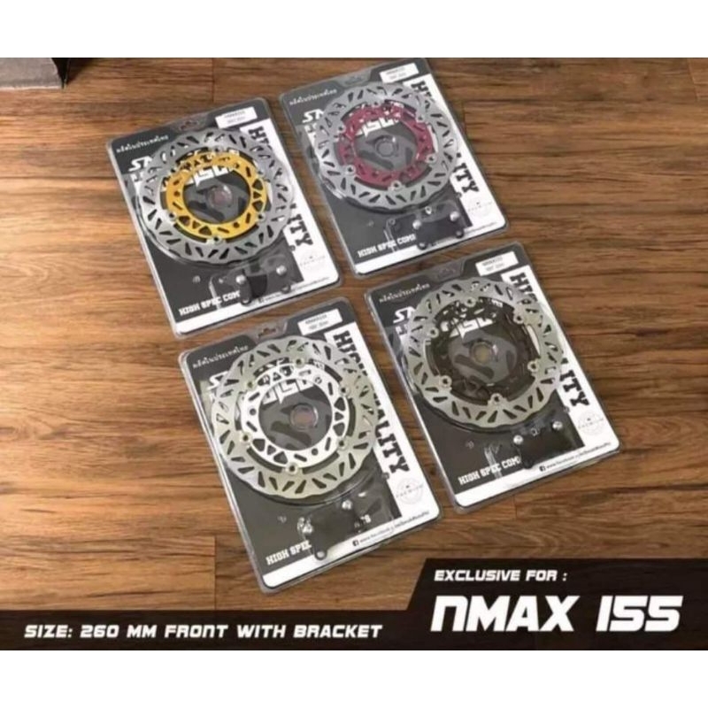 SMOK ALLOY FRONT DISC 260MM WITH BRACKET FOR YAMAHA NMAX 155 / AEROX 155 SAME V1 AND V2 | Shopee ...