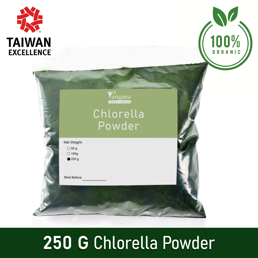 Imported Premium Organic Raw Chlorella Powder (250G, Bulk packaging ...
