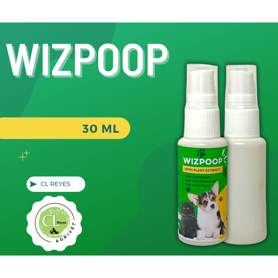 [CL REYES] WIZPOOP with Plant Extract 30mL Disinfectant Odor Eliminator ...