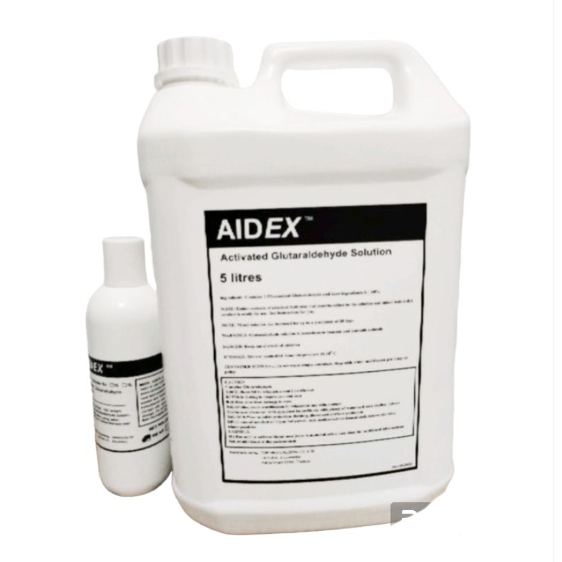 AIDEX Activated Glutaraldehyde Solution 5 Liters with Liquid Activator ...