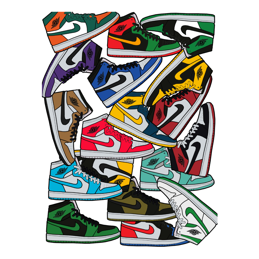 Laminated Sticker Jordan 1 Shoes Water resistant | Shopee Philippines