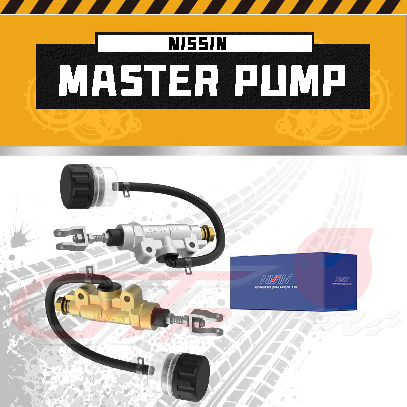 NISSIN REAR MASTER PUMP UNIVERSAL XRM / RAIDER SILVER / GOLD REAR BRAKE ...