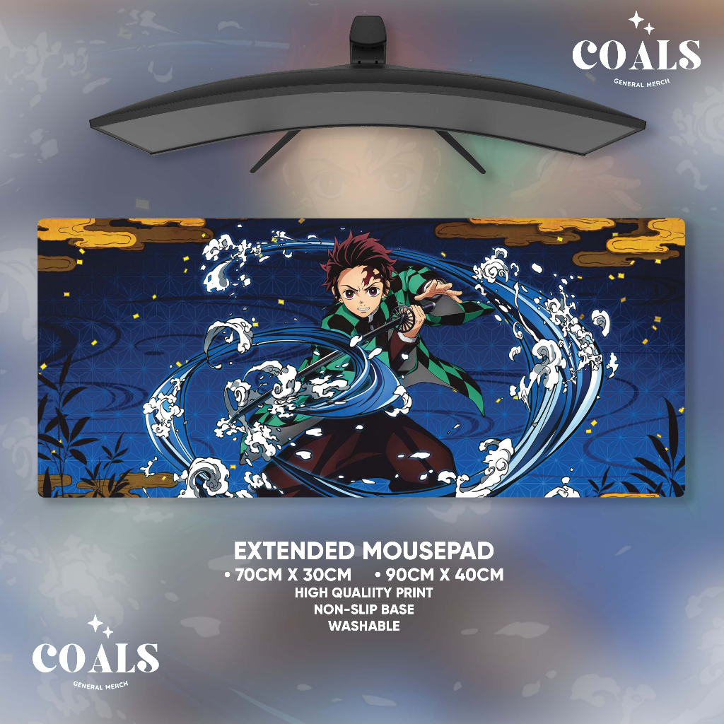 COAL'S Tanjiro Demon Slayer Large Extended Gaming Mousepad 70x30cm ...