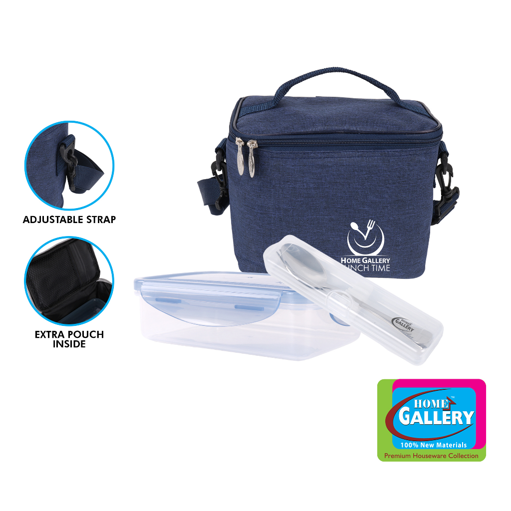 Home Gallery Lunch Time Lunch Bag With 1pc Food Storage 600ml And Spoon ...