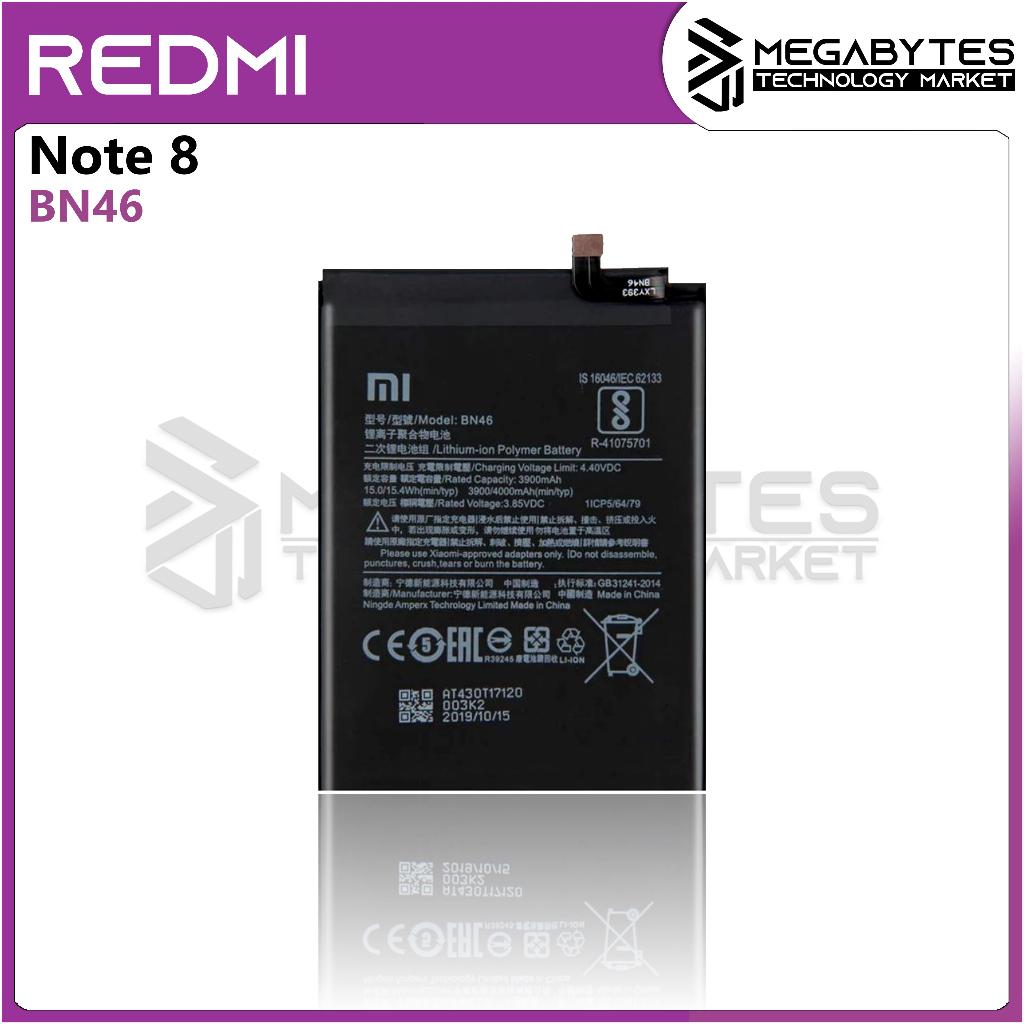 Original Battery for Redmi Note 8 Model M1908C3JH M1908C3JG M1908C3JI ...