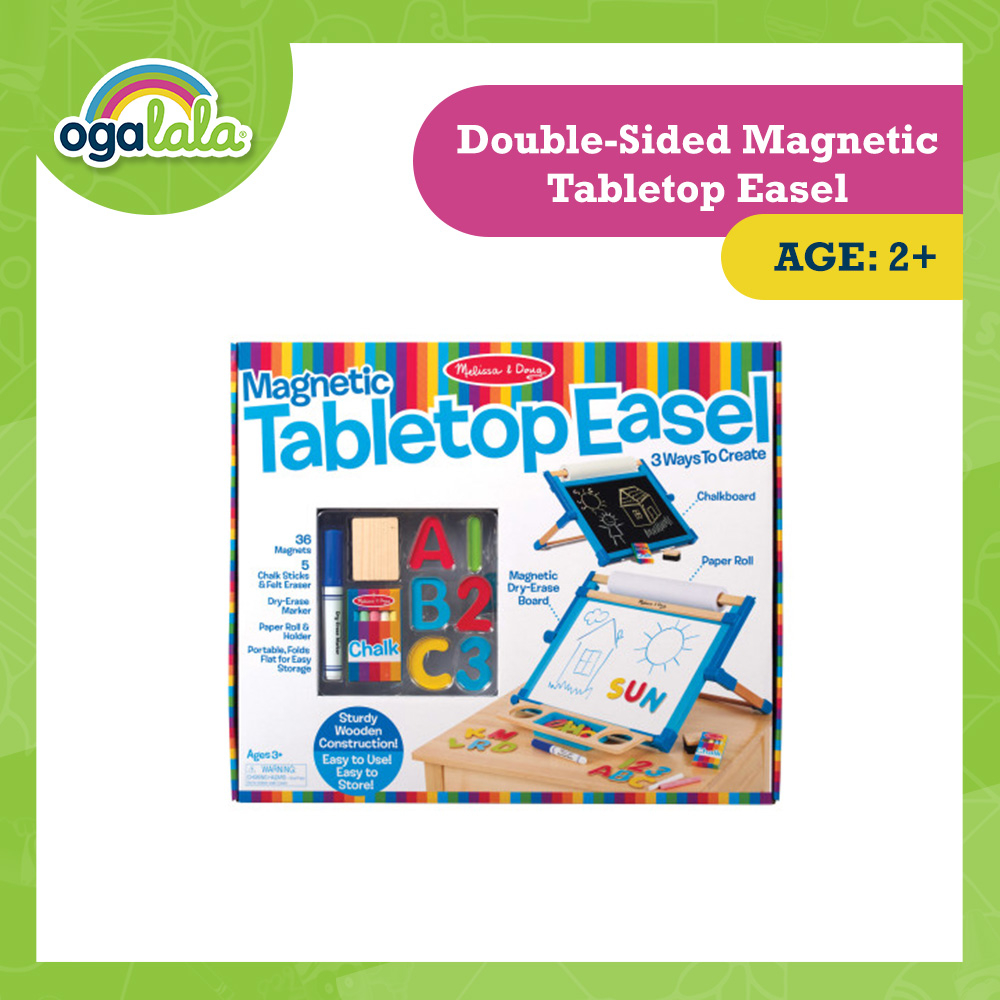 Melissa & Doug Double-Sided Magnetic Tabletop Easel | Shopee Philippines