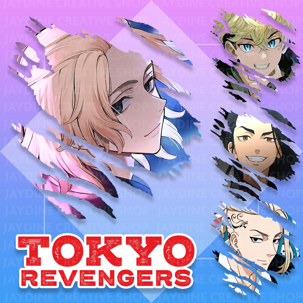 Jaydine Creative: Tokyo Revengers - Anime (Scratch Design Sticker ...