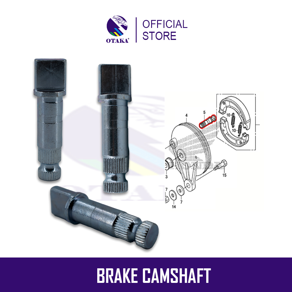 (OTAKA) BRAKE CAMSHAFT for VARIOUS MODEL MOTORCYCLE | Shopee Philippines