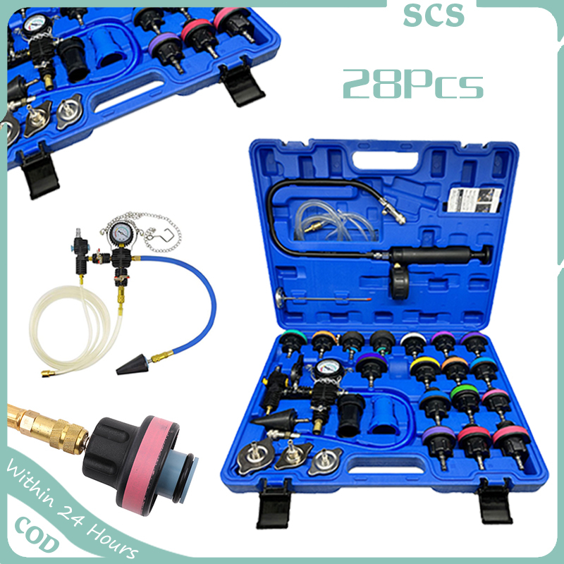 28pcs Radiator Pressure Tester Universal Automotive Cooling System Test ...