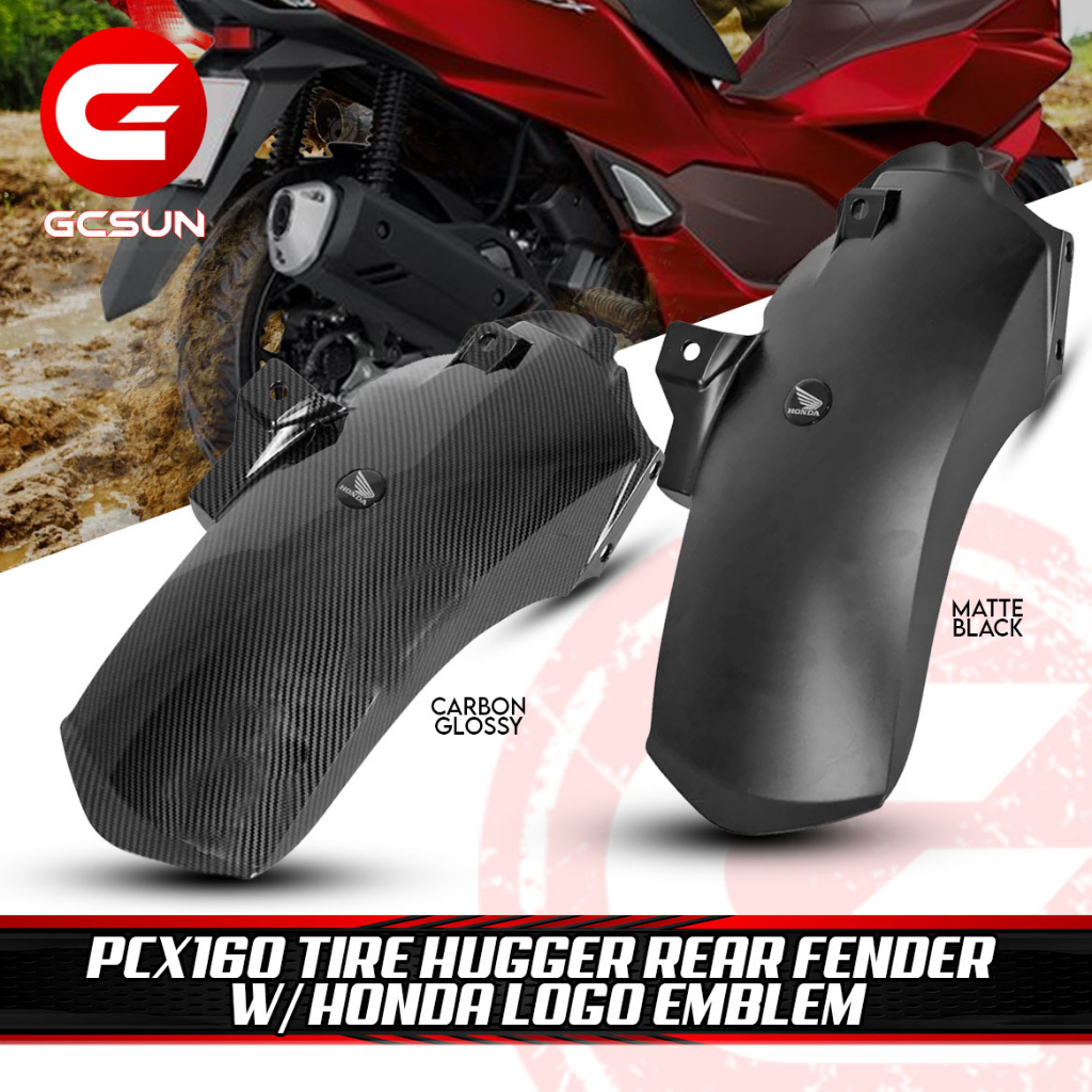 PCX 160 TIRE HUGGER REAR FENDER W/ HONDA LOGO EMBLEM - GCSUN MOTORCYCLE ...