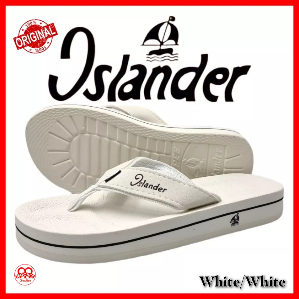 Islander Men's Classic 'White/White' Non-Slip soles comfortable ...
