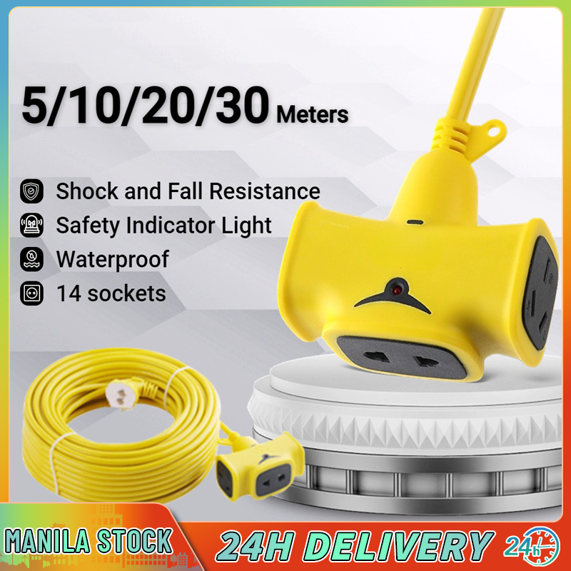 Extension Cord Extra-long Plug-in Strip 10M/20M/30M Electric Vehicle ...