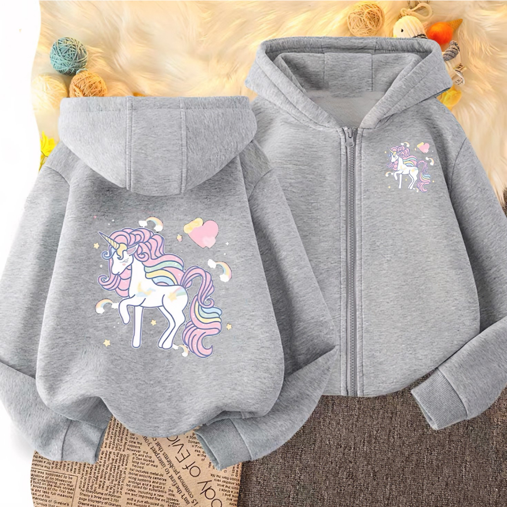 New My Little Pony Kids Girls Jacket Hoodie Cute Cartoon Casual with ...