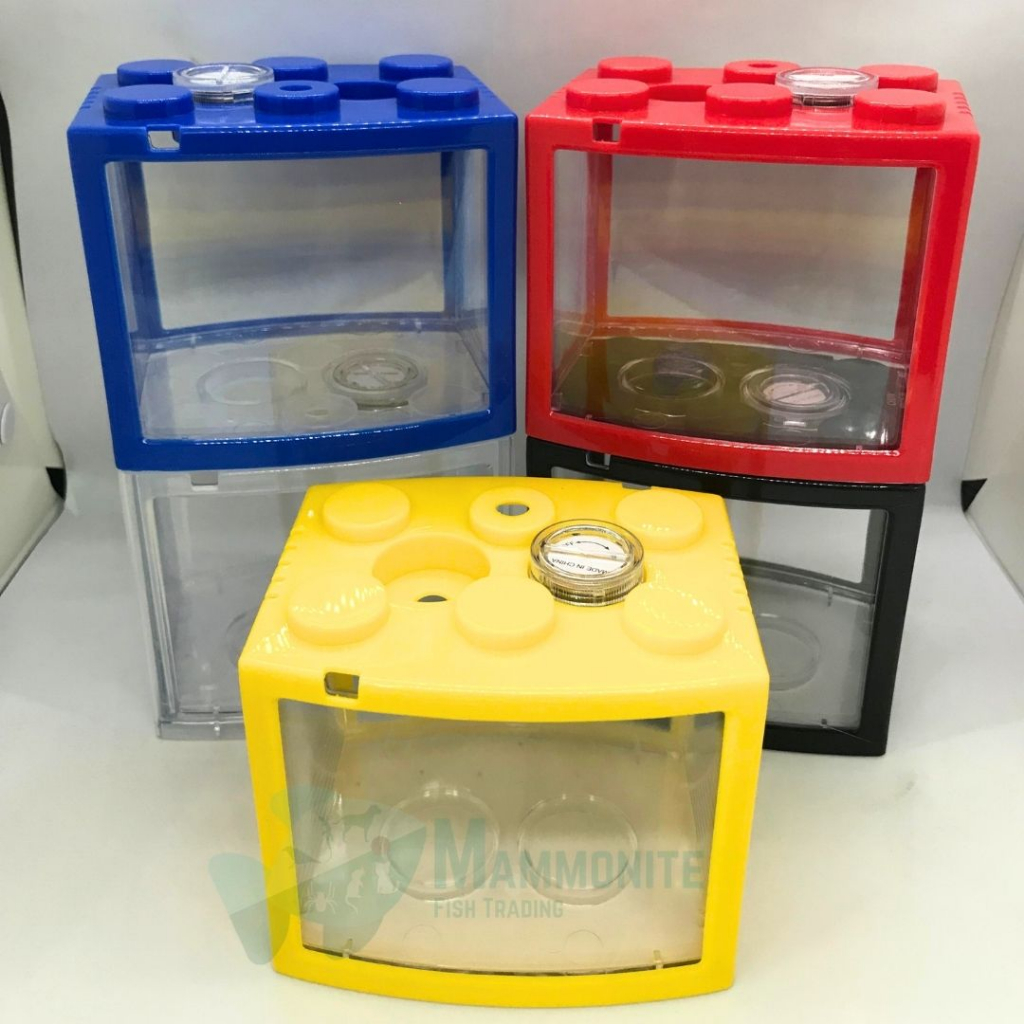 Aquarium Mini Tank Curved Lego Stackable Mini Aquarium Tank for Betta ...