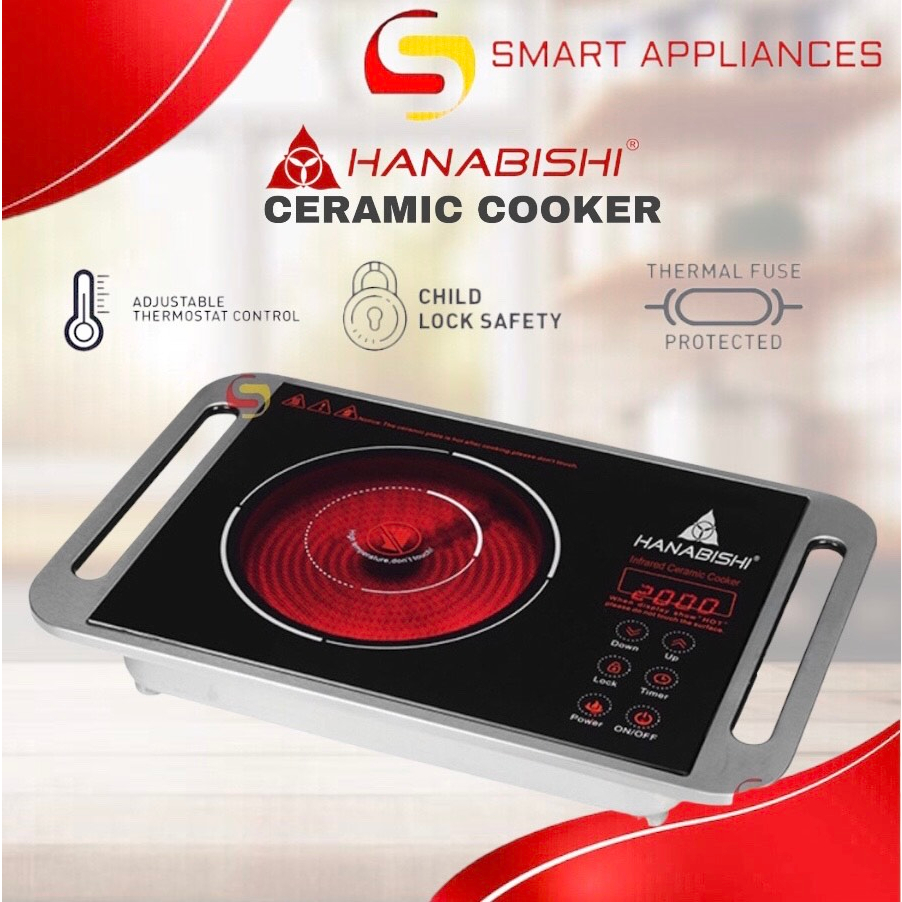 Hanabishi Ceramic induction cooker electric safe touch HCERC100 Fast ...