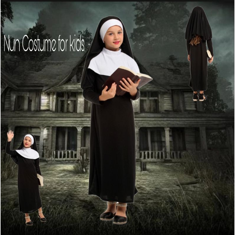 Nun Horror Costume for kids | Shopee Philippines
