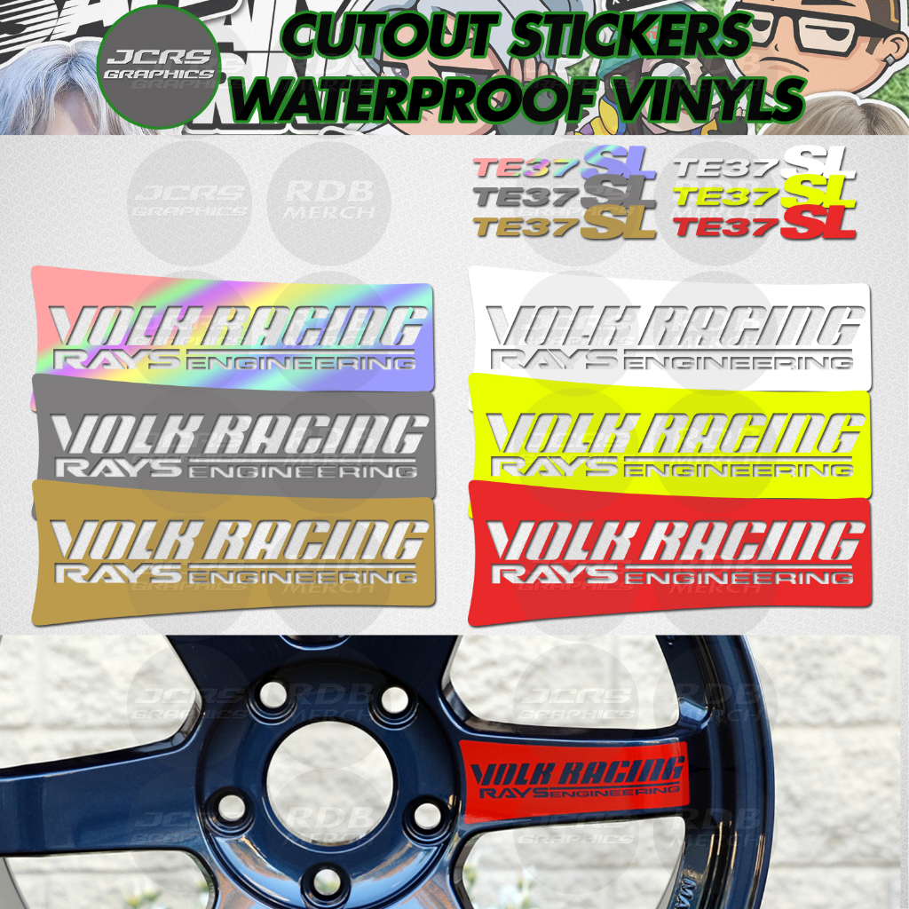 TE 37 SL Mags Car Sticker and Decal - Cutout waterproof vinyl for rims ...