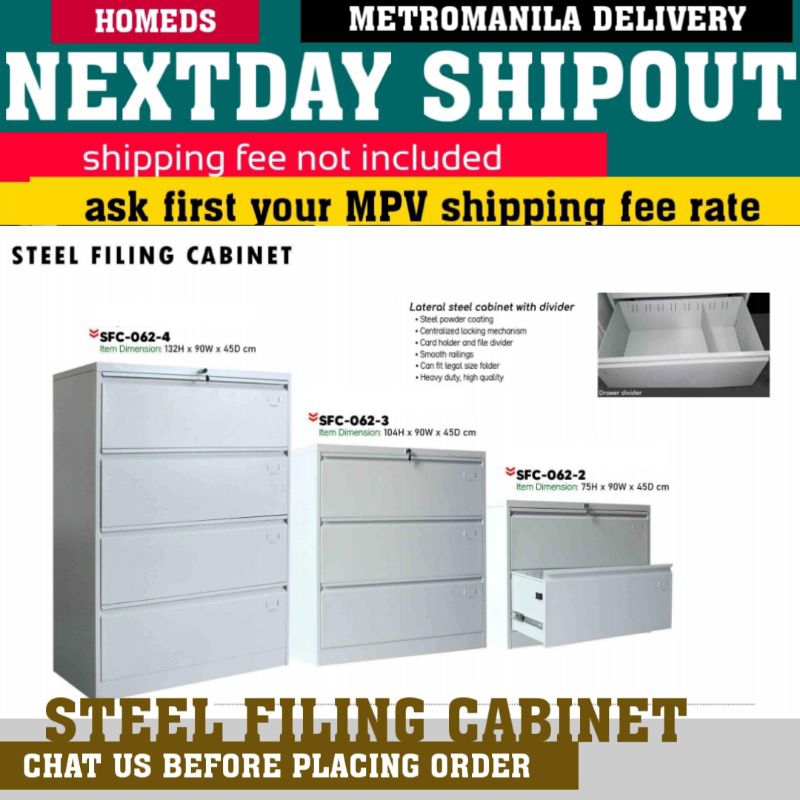 WIDE STEEL FILING CABINET 4L 3L 2L E | Shopee Philippines