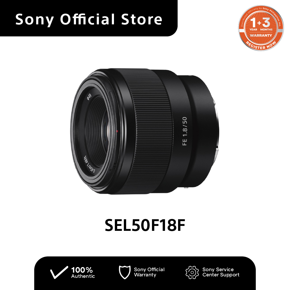 Sony SEL50F18F/ Fe 50mm F1.8 Lens | Shopee Philippines