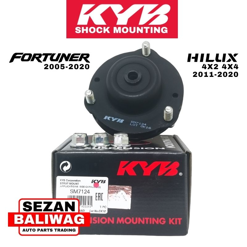 KYB KAYABA SHOCK MOUNTING FRONT 1 PC TOYOTA FORTUNER HILUX 2005-2020 ...