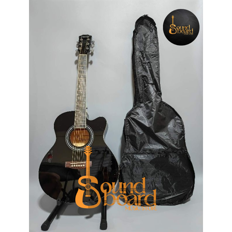 Davis DA36 Pure Acoustic Guitar with Full Setup & Accessories | Shopee ...