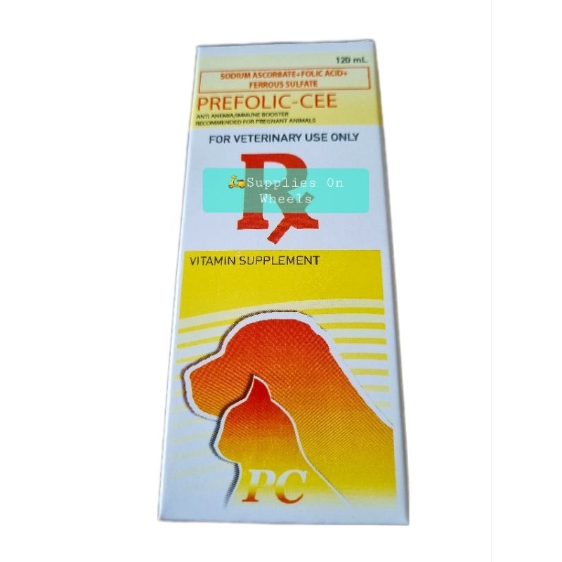 PREFOLIC-CEE SODIUM ASCORBATE FOLIC ACID FERROUS SULFATE for cats and ...