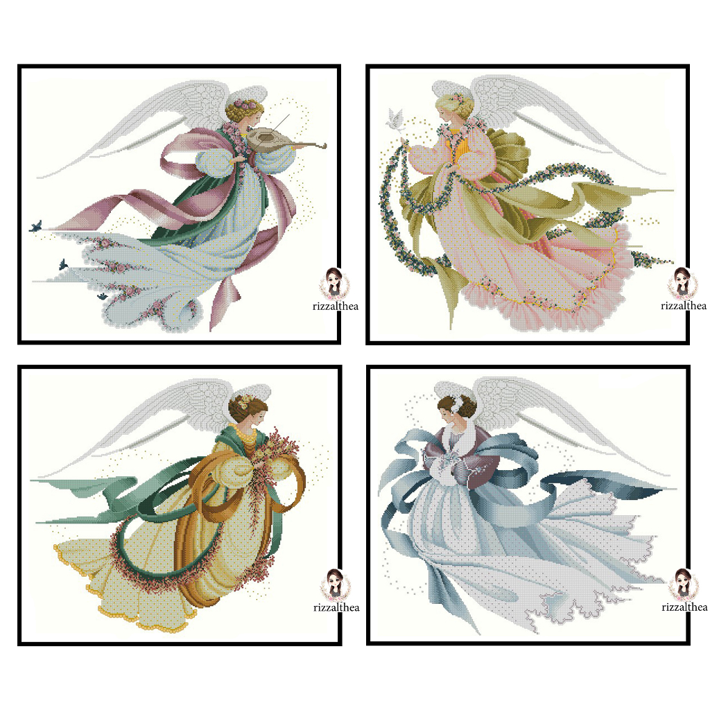 4 Seasons - Angels Cross Stitch PATTERN ONLY | Shopee Philippines