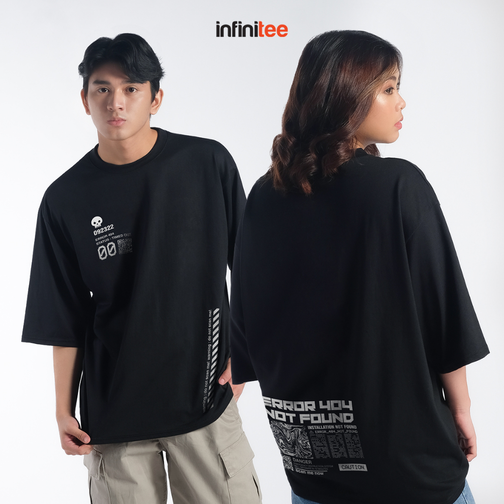 Infinitee Typographic Statement Oversized T Shirt For Men Women Plus ...