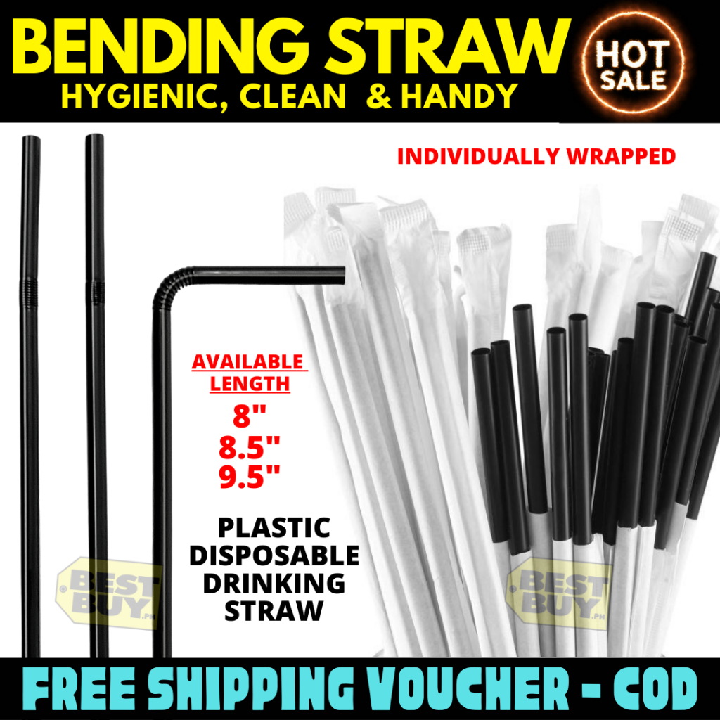 Bending Straw Individually Wrapped [CHEAPEST] | Shopee Philippines