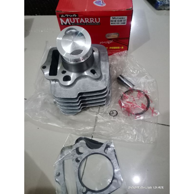 mutarru cylinder block wave 100 54mm steel | Shopee Philippines