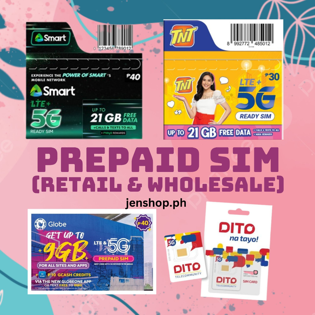 5G PREPAID SIMCARD DITO/SMART/TNT/GLOBE 5G SIGNAL | Shopee Philippines