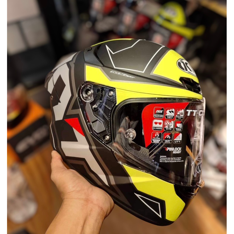 Electron Matte Fluo Tt course full face Helmet | Shopee Philippines