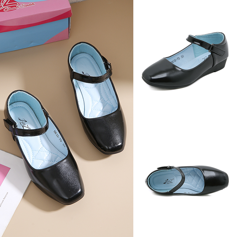 School black shoes for kids girl 615315 | Shopee Philippines