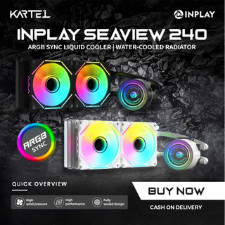 Inplay Seaview 240mm Liquid CPU Cooler ARGB AIO | Shopee Philippines