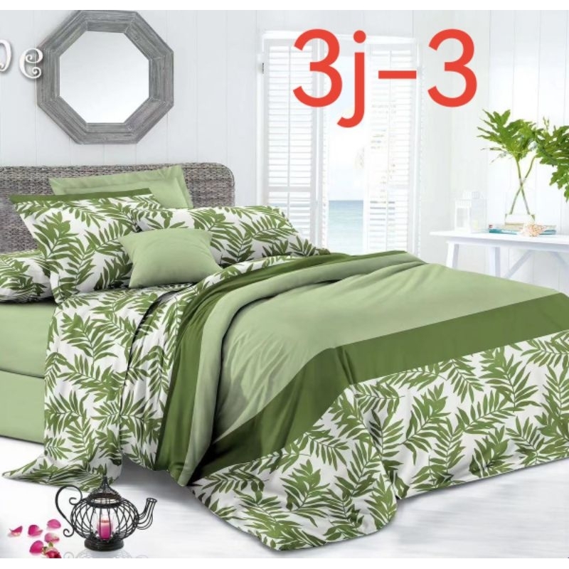 3in1 Set cotton bedsheets premium quality Single/Double/Queen Size ...