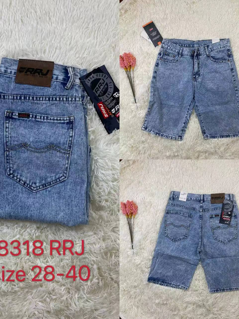 Est Toi Plus size COD RRJ Acid blue short denim maong shorts for mens ...