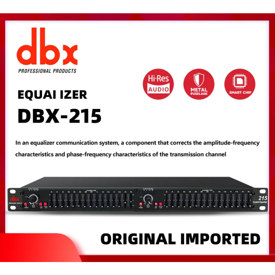 Dbx 215 /131 2-Series Graphic Equalizer (black)/tested before ship out ...