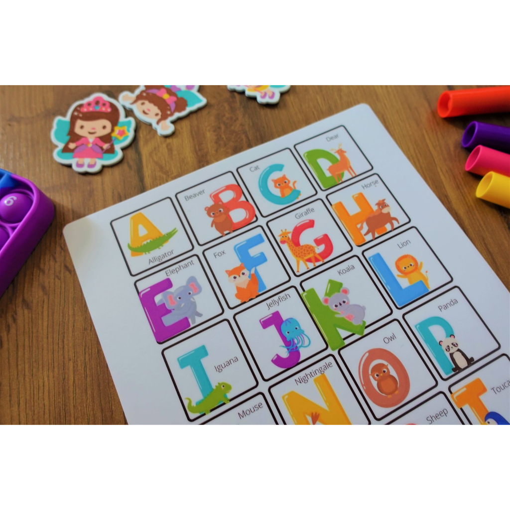 Kids Educational Wall Chart - Alphabet Chart (Laminated) | Shopee ...